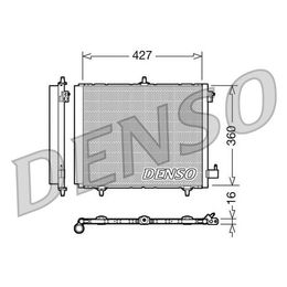 DENSO Kondensator, Klimaanlage dcn21009 f&uuml;r Peugeot