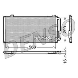 DENSO Kondensator, Klimaanlage dcn24001 f&uuml;r ROVER