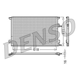 DENSO Kondensator, Klimaanlage dcn25001 f&uuml;r SAAB