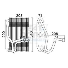 MEAT & DORIA MEAT & DORIA Verdampfer, Klimaanlage 997140 f&uuml;r VAG