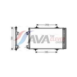 AVA QUALITY COOLING Kondensator, Klimaanlage cna5272d f&uuml;r Peugeot