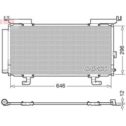 DENSO Kondensator, Klimaanlage dcn36004 f&uuml;r Subaru