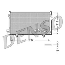 DENSO Kondensator, Klimaanlage dcn36003 f&uuml;r Subaru