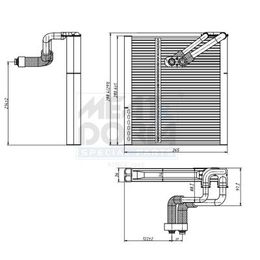 MEAT & DORIA MEAT & DORIA Verdampfer, Klimaanlage 997113 f&uuml;r KIA