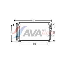AVA QUALITY COOLING Kondensator, Klimaanlage ka5081d f&uuml;r KIA