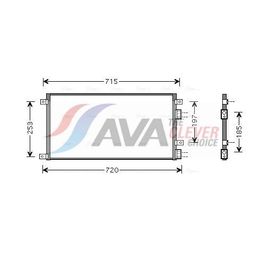 AVA QUALITY COOLING Kondensator, Klimaanlage iva5058 f&uuml;r Iveco