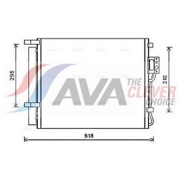 AVA QUALITY COOLING Kondensator, Klimaanlage hy5310d f&uuml;r HYUNDAI
