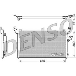 DENSO Kondensator, Klimaanlage dcn46013 f&uuml;r INFINITI