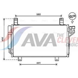 AVA QUALITY COOLING Kondensator, Klimaanlage mz5264d f&uuml;r MAZDA