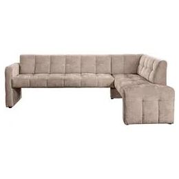 Essbank exxpo - SOFA FASHION "Barista, bequem und elegant, hohe Bodenfreiheit", beige, B:245cm H:83cm T:159cm, Sitzb&auml;nke, Essbank, Eckbank Barista bequem und elegant, hochwertige Detailverarbeitung