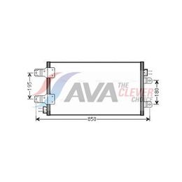 AVA QUALITY COOLING Kondensator, Klimaanlage rta5443 f&uuml;r Opel Vaughall NISSAN RENAULT