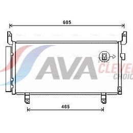 AVA QUALITY COOLING Kondensator, Klimaanlage su5104d f&uuml;r Subaru
