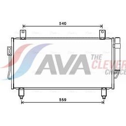 AVA QUALITY COOLING Kondensator, Klimaanlage mt5252d f&uuml;r MITSUBISHI