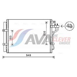 AVA QUALITY COOLING Kondensator, Klimaanlage ka5188d f&uuml;r KIA
