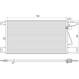 Valeo Kondensator, Klimaanlage 815065