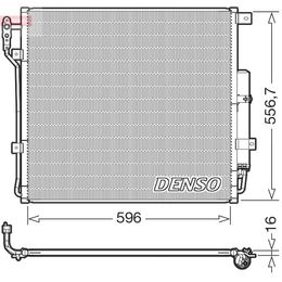 DENSO Kondensator, Klimaanlage dcn14004 f&uuml;r LAND ROVER