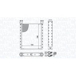 MAGNETI MARELLI W&auml;rmetauscher, Innenraumheizung 350218509000 f&uuml;r Mercedes INFINITI