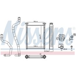 NISSENS W&auml;rmetauscher, Innenraumheizung 707290 f&uuml;r NISSAN