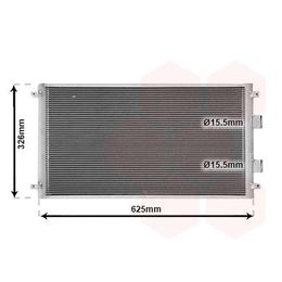 Van Wezel Kondensator, Klimaanlage 13015712 f&uuml;r NISSAN