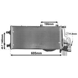 Van Wezel Kondensator, Klimaanlage 37015370 f&uuml;r Opel