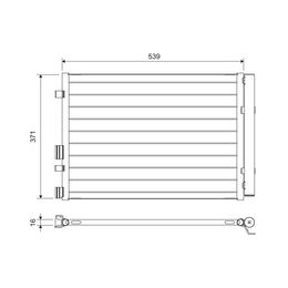 Valeo Kondensator, Klimaanlage 822713 f&uuml;r HYUNDAI