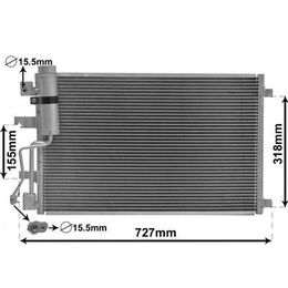 Van Wezel Kondensator, Klimaanlage 13015290 f&uuml;r NISSAN