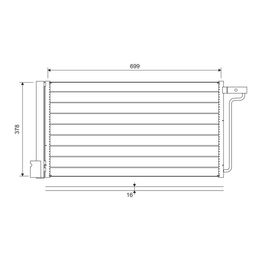 Valeo Kondensator, Klimaanlage 822727 f&uuml;r Ford (CHANGAN)