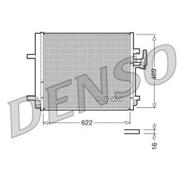 DENSO Kondensator, Klimaanlage dcn10016 f&uuml;r Ford Volvo LAND ROVER