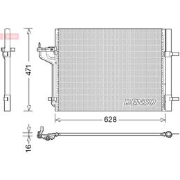 DENSO Kondensator, Klimaanlage dcn10029 f&uuml;r Ford