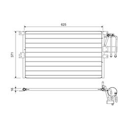 Valeo Kondensator, Klimaanlage 822735 f&uuml;r Opel Vaughall