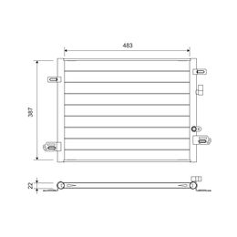 Valeo Kondensator, Klimaanlage 822754 f&uuml;r RENAULT