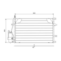 Valeo Kondensator, Klimaanlage 822746 f&uuml;r Volvo