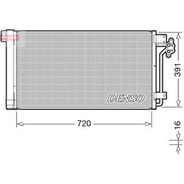 DENSO Kondensator, Klimaanlage dcn32020 f&uuml;r VW VAG