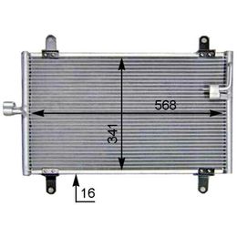 Mahle Kondensator, Klimaanlage ac514000s f&uuml;r Peugeot Citro&euml;n/Peugeot