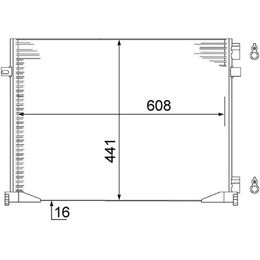 Mahle Kondensator, Klimaanlage ac528000s f&uuml;r Vaughall RENAULT NISSAN