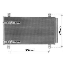 Van Wezel Kondensator, Klimaanlage 32005258 f&uuml;r MITSUBISHI