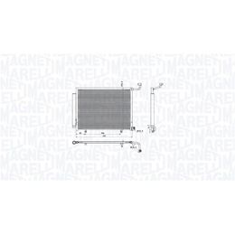 MAGNETI MARELLI Kondensator, Klimaanlage 350203105000 f&uuml;r Ford