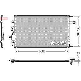 DENSO Kondensator, Klimaanlage dcn20050 f&uuml;r Opel