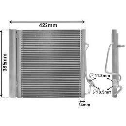 Van Wezel Kondensator, Klimaanlage 29005001 f&uuml;r Mercedes SMART