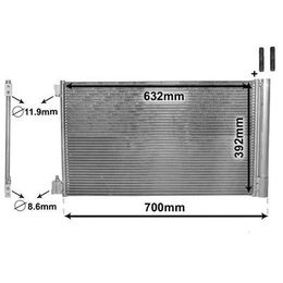 Van Wezel Kondensator, Klimaanlage 37005478 f&uuml;r Opel