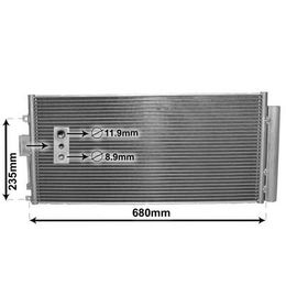 Van Wezel Kondensator, Klimaanlage 17005386 f&uuml;r Fiat / LANCIA
