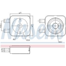NISSENS &Ouml;lk&uuml;hler, Automatikgetriebe 91106 f&uuml;r PEUGEOT