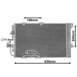 Van Wezel Kondensator, Klimaanlage 37005326 f&uuml;r Opel