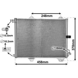 Van Wezel Kondensator, Klimaanlage 52005088 f&uuml;r Suzuki