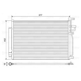 Valeo Kondensator, Klimaanlage 814166 f&uuml;r Opel CHEVROLET SATURN