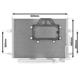 Van Wezel Kondensator, Klimaanlage 30005562 f&uuml;r Mercedes