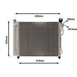Van Wezel Kondensator, Klimaanlage 83005065 f&uuml;r KIA
