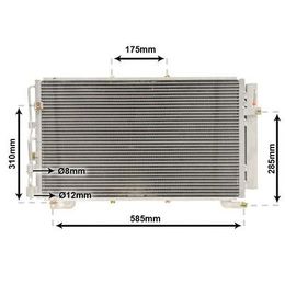 Van Wezel Kondensator, Klimaanlage 82005091 f&uuml;r HYUNDAI