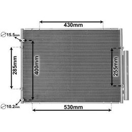 Van Wezel Kondensator, Klimaanlage 53005574 f&uuml;r TOYOTA