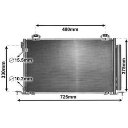Van Wezel Kondensator, Klimaanlage 53005393 f&uuml;r TOYOTA